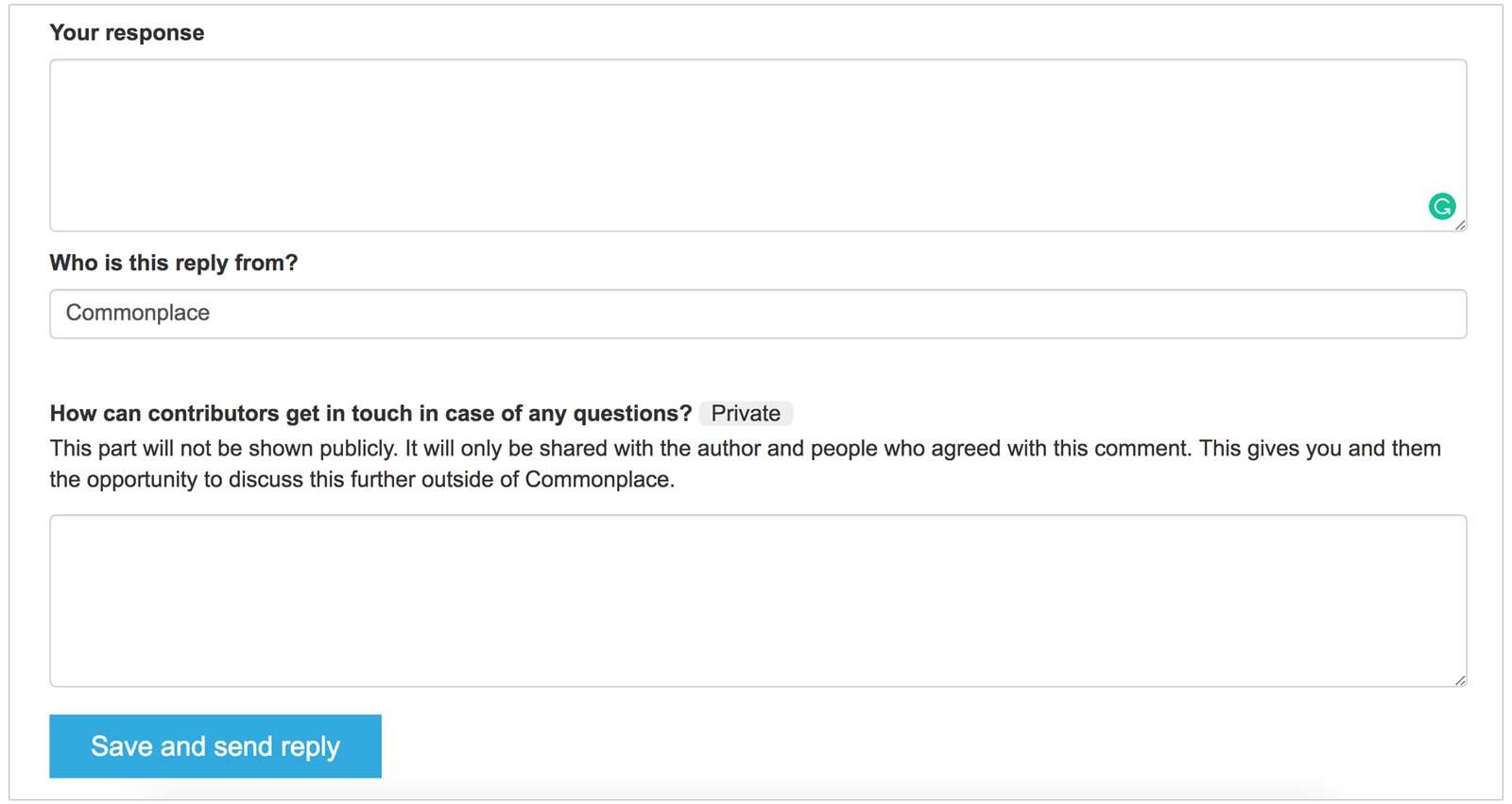 Replying to comments