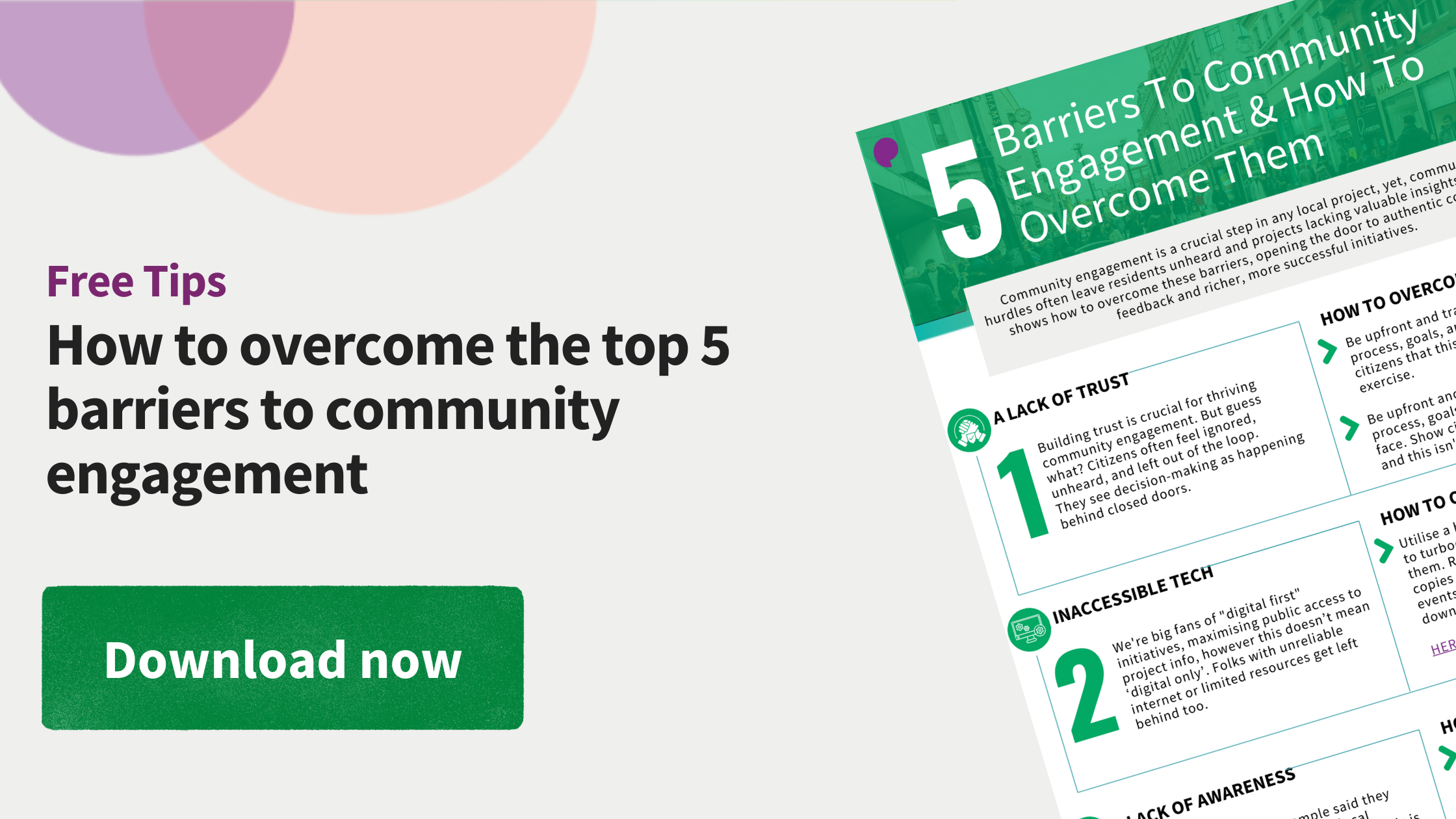 Overcome community engagement barriers (free guide) | Commonplace