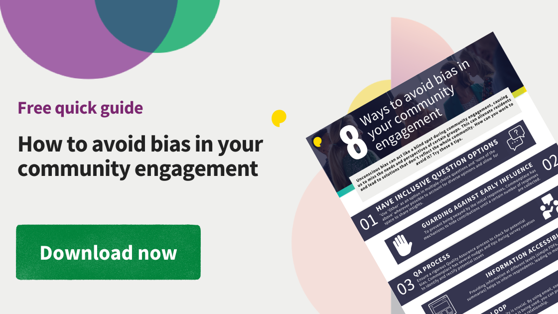 Avoiding bias in community engagement | Commonplace
